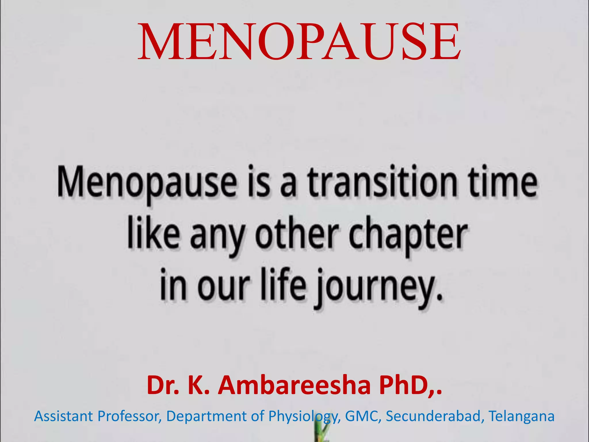 Menopause Pptx Pptx