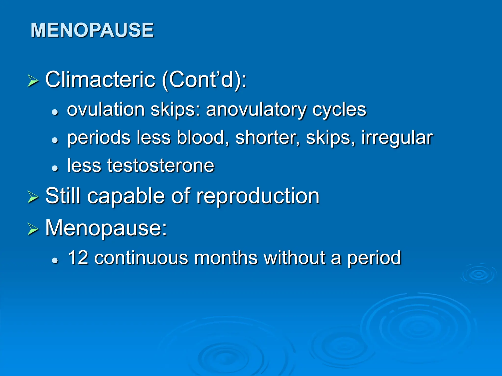 Menopause Presentation for Medical Student.ppt