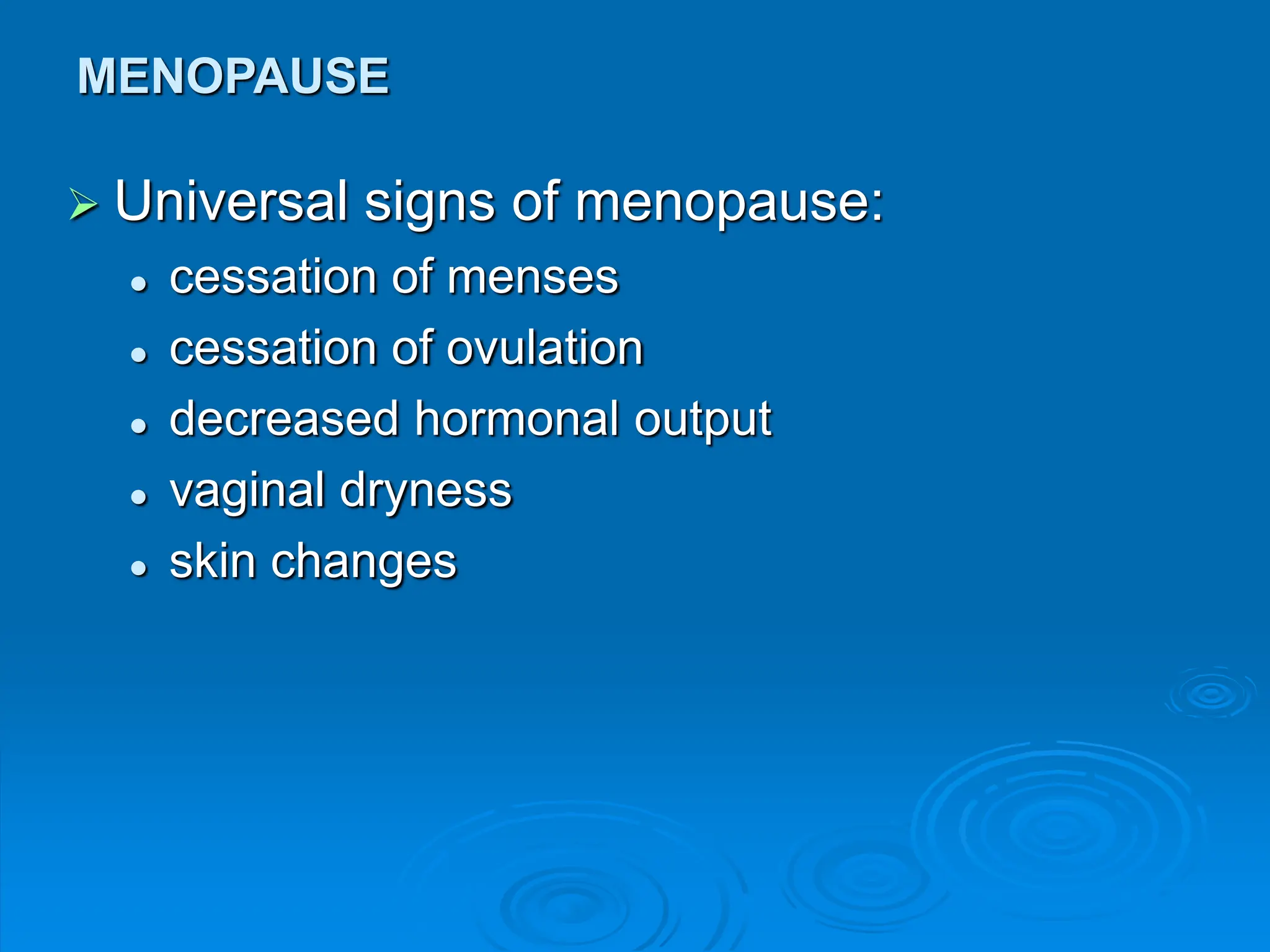 Menopause Presentation for Medical Student.ppt