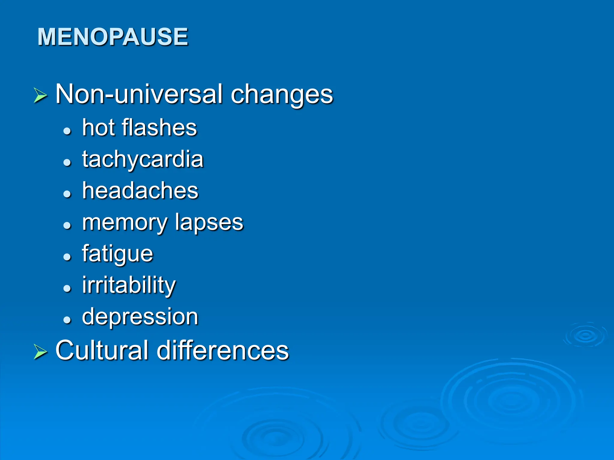 Menopause Presentation for Medical Student.ppt