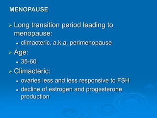 Menopause Presentation for Medical Student.ppt
