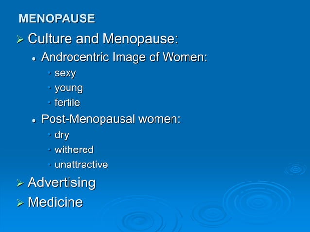 Menopause Presentation for Medical Student.ppt