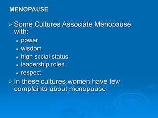 Menopause Presentation for Medical Student.ppt