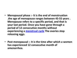 Menopause | PPTX | Menopause | Endocrine and Metabolic Diseases