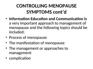 Menopause and Human resource management power point presentation | PPT