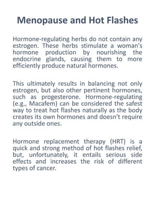 Menopause and hot flashes | PPTX