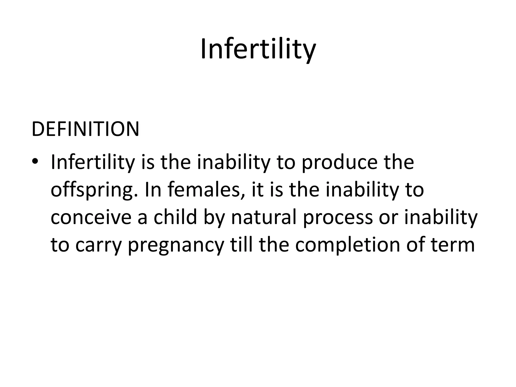 Menopause and infertility | PPTX