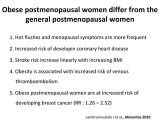 Menopause and obesity | PPT