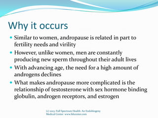 Menopause andropause | PPTX
