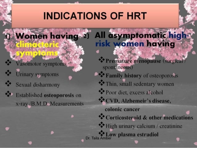 Menopause and HRT by Dr. Taila Amber