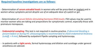 Menopause & hormonal replacement therapy | PPTX