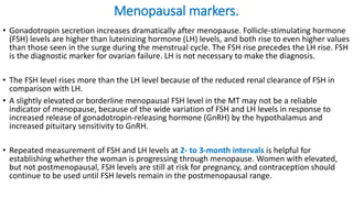 Menopause & hormonal replacement therapy | PPTX