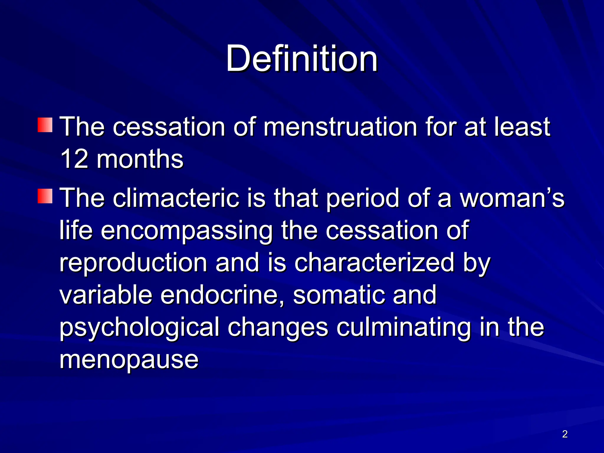 Menopause detailed PowerPoint presentation | PPT