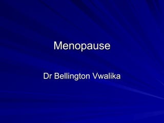 Menopause detailed PowerPoint presentation | PPT
