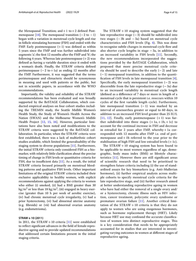 Sistema de reporte de Menopause STRAW10 para diagnostico y signos y ...