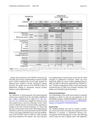 Sistema de reporte de Menopause STRAW10 para diagnostico y signos y ...