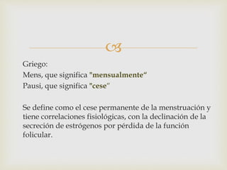 Menopausia y Andropausia | PPTX
