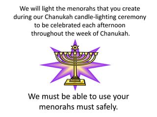 Build Your Own Menorah Contest Rules | PPTX