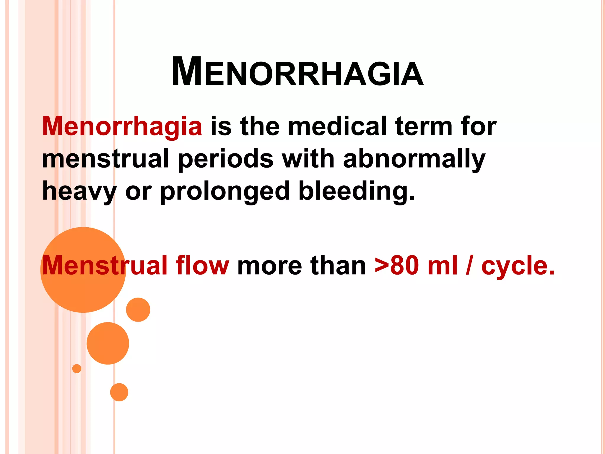 Menorrhagia | PPTX