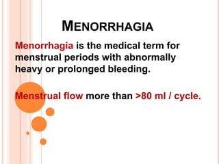 Menorrhagia | PPT