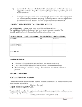 me notes in word.docx MORAL EDUCATION NOTES | DOCX