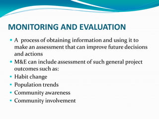 HOW TO CARRY OUT MONITORING AND EVALUATION OF PROJECT AT THE WORKPLACE ...