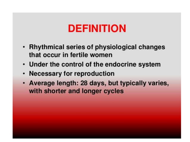 Mens cycle | PPTX