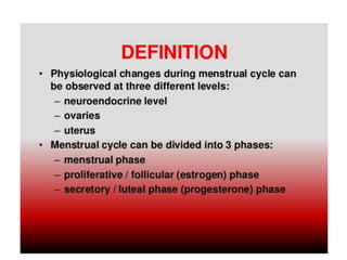 Mens cycle | PPT