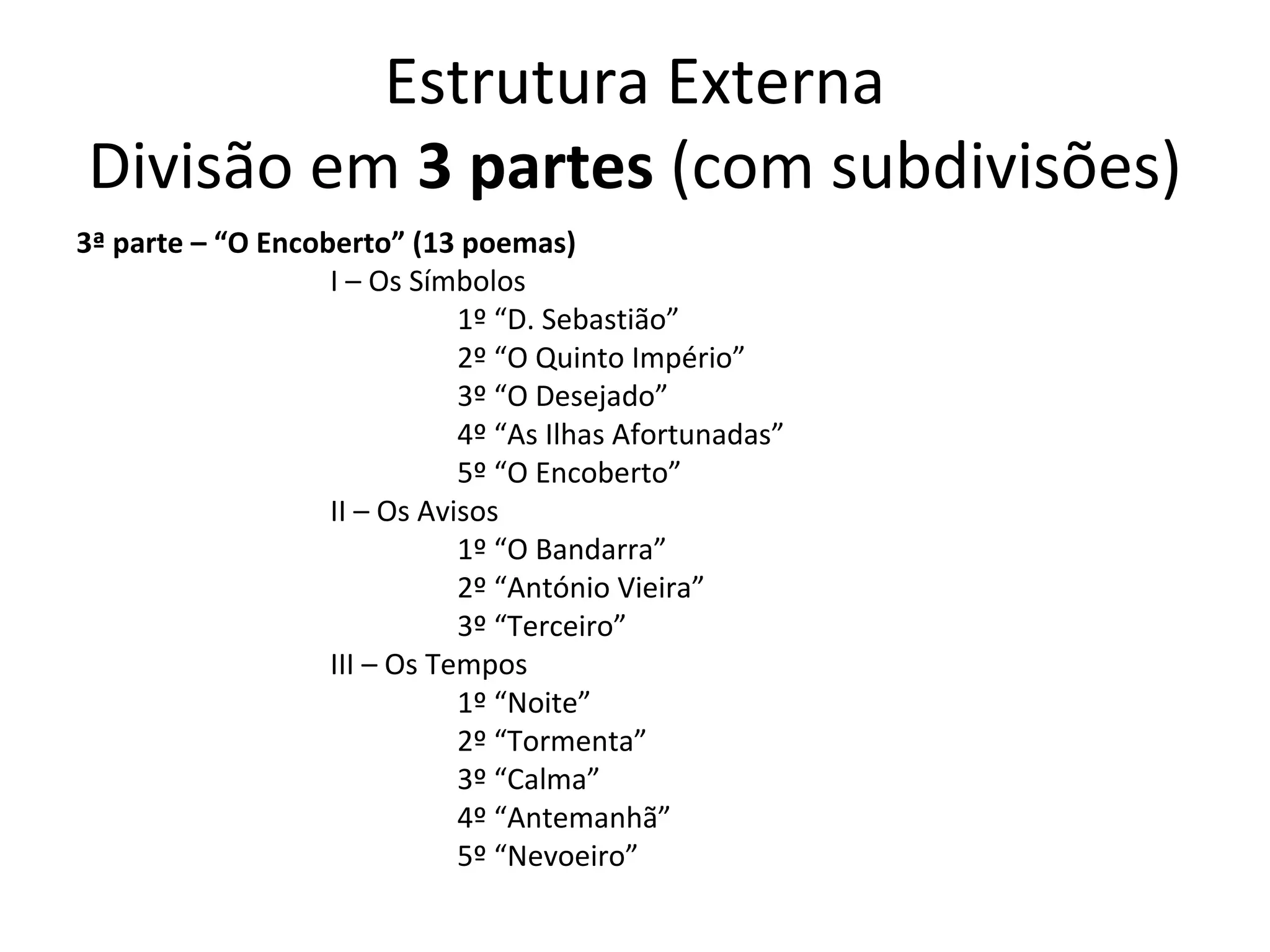 Mensagem de Fernando Pessoa: interpretações e símbolos | PPT