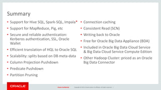 Turning Relational Database Tables into Hadoop Datasources by Kuassi Mensah | PPT