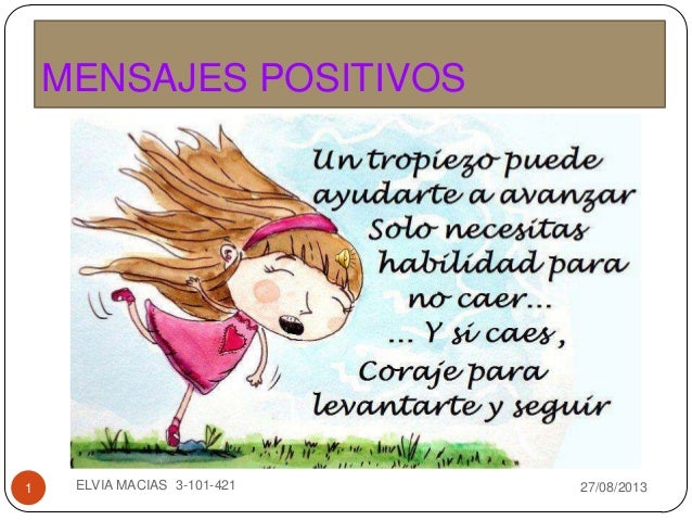 Imagen y mensajes positivos - Imagui