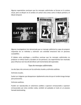 Mensajes subliminales | PDF