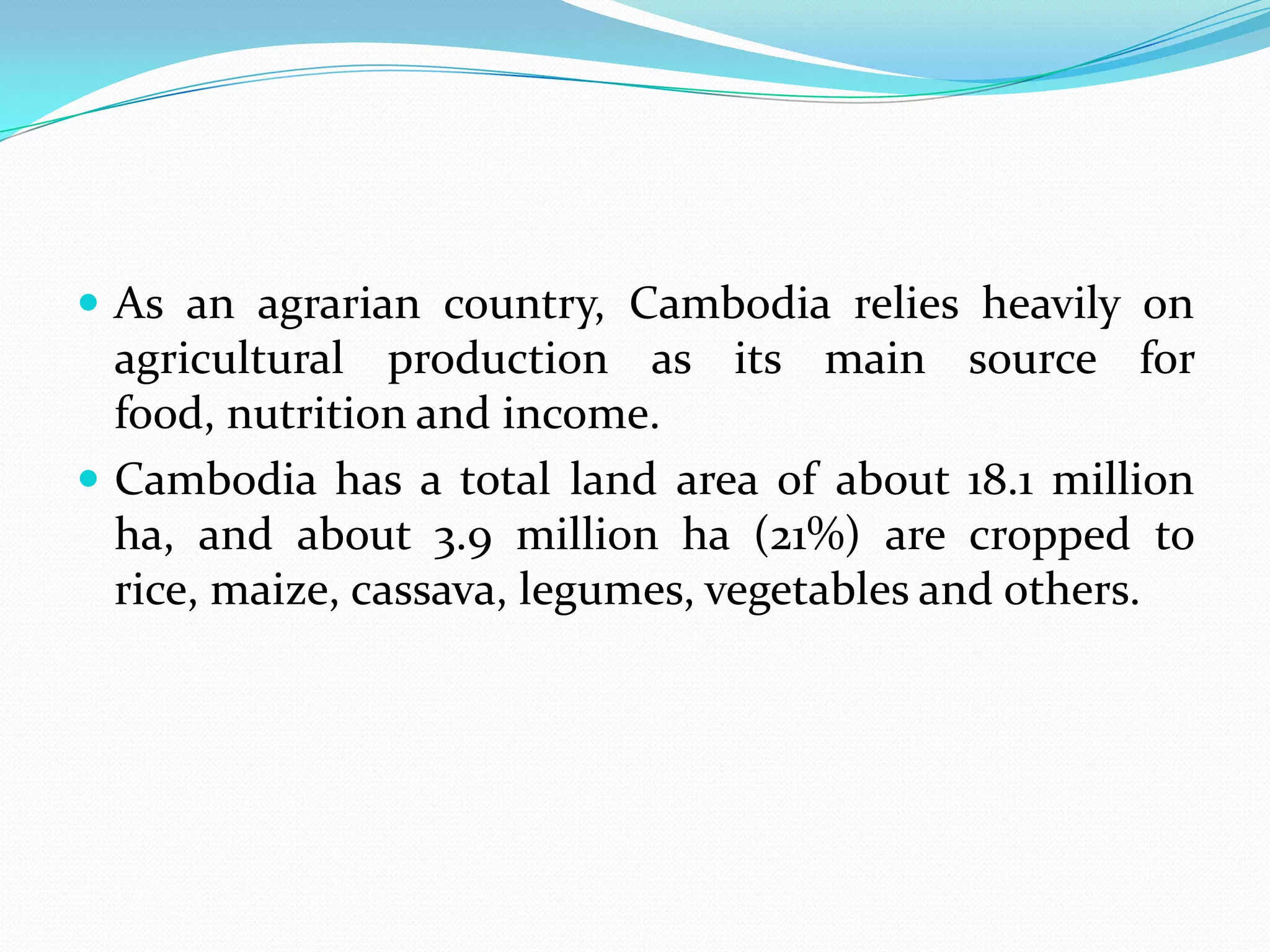 The seed sector in Cambodia- Men Sarom | PPTX