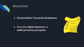 A Gentle Introduction to Blockchain & Cryptocurrency | PPT