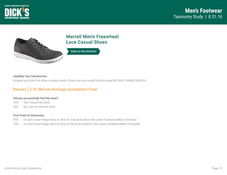 Men's Footwear Taxonomy Study | PPT