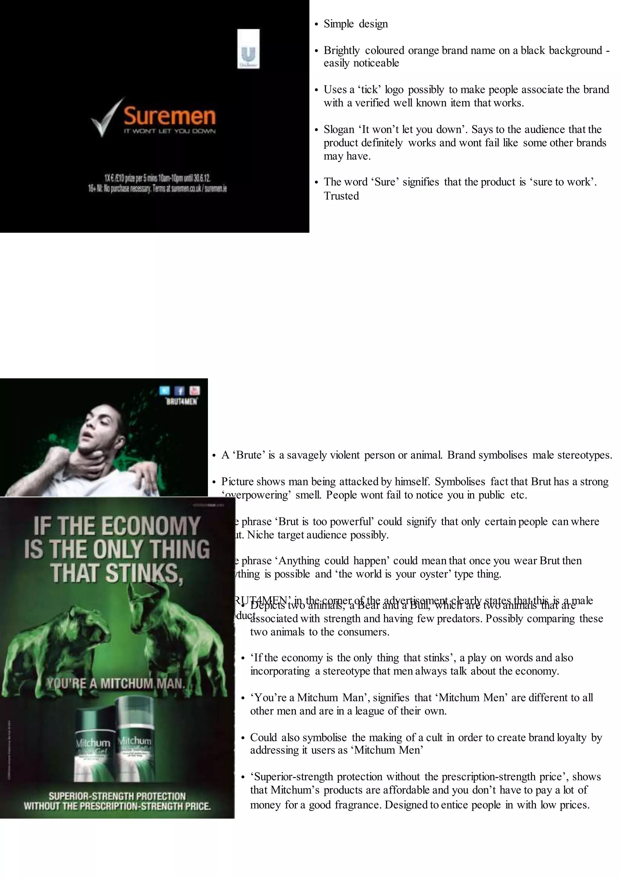 Men's frangrance advert analysis ET | DOCX