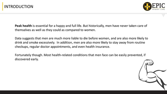 Men's Health | PPTX | Men\'s Health | Healthy Living