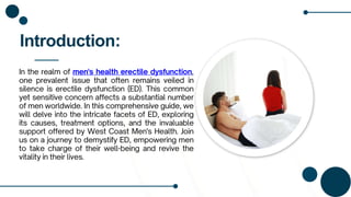 Men's Health Erectile Dysfunction | PPTX
