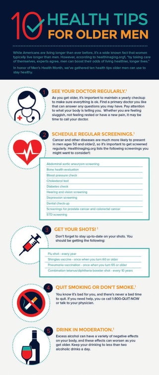 10 Health Tips for Older Men | PDF