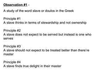 Being the Christian you say you have become_Part 3 | PPT