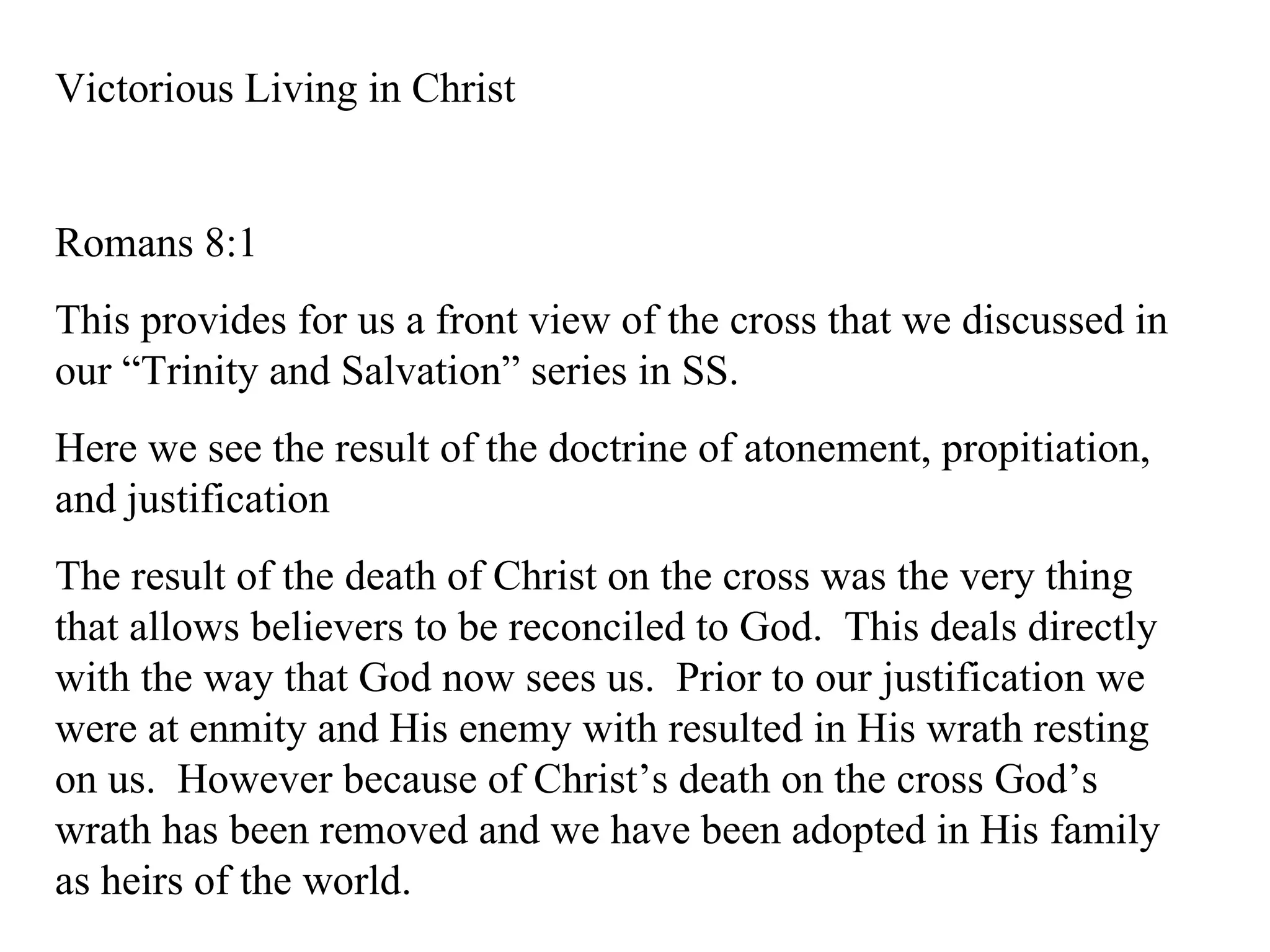 Victorious living in Christ | PPT