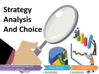 STRATEGIC MANAGEMENT CH 6 : STRATEGY ANALYSIS AND CHOICE (FEB UNILA) | PPTX
