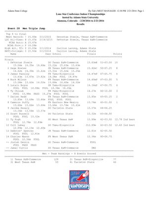 Men Triple Jump | PDF | College Basketball | College Sports