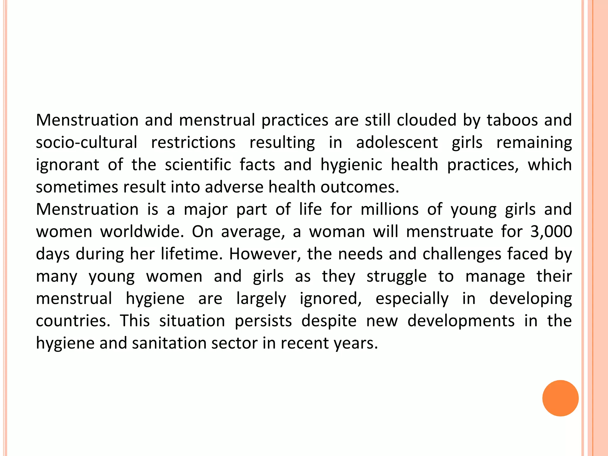 Menstrual awareness dr manpreet | PPTX