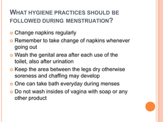 Menstrual awareness dr manpreet | PPTX