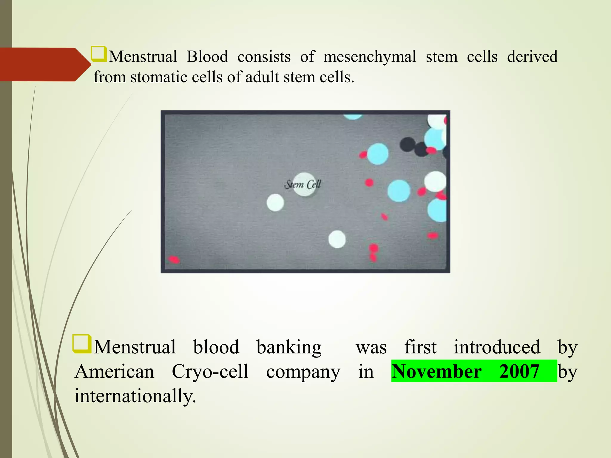 Menstrual Blood Banking PPT | PPTX