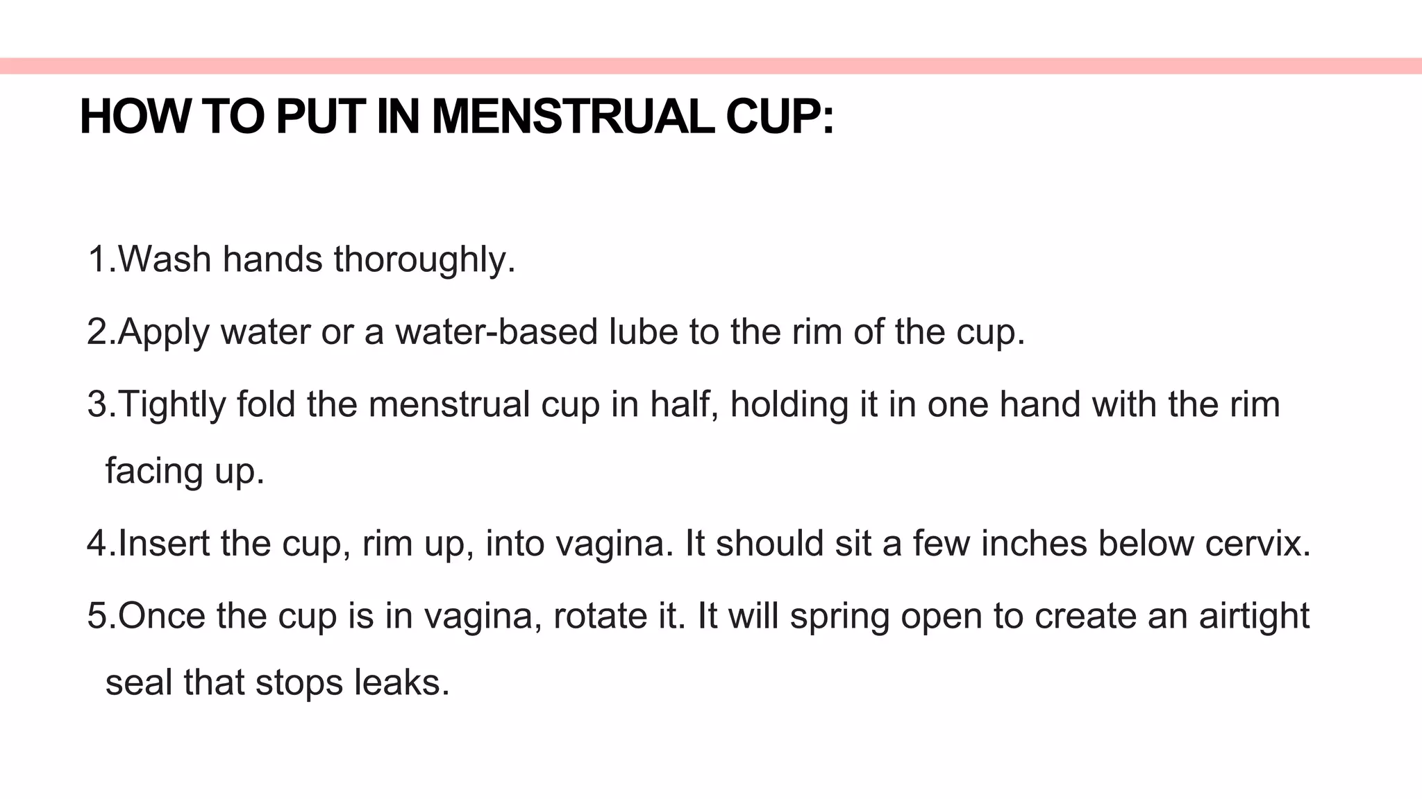 Menstrual Cup | PPTX
