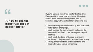 Menstrual Cup Guide for Beginners | PPTX