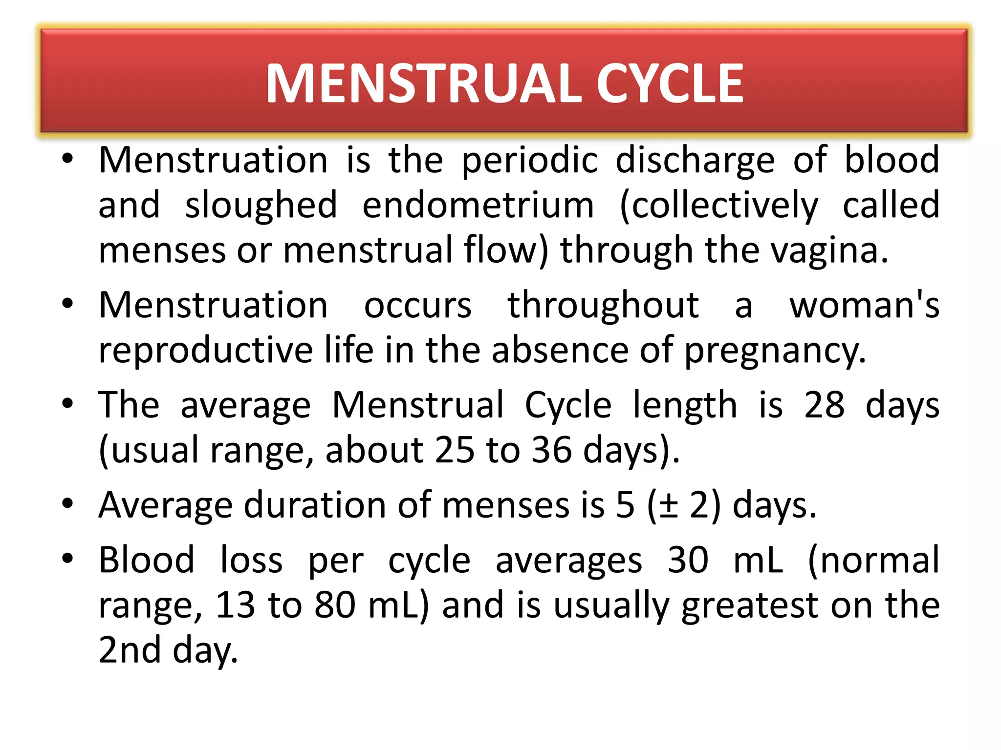 Menstrual cycle | PPTX