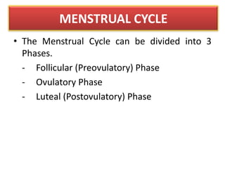 Menstrual cycle | PPTX